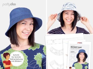 Die Stoffkönigin - Schnittmuster Bucket Hat Fischerhut by pattydoo